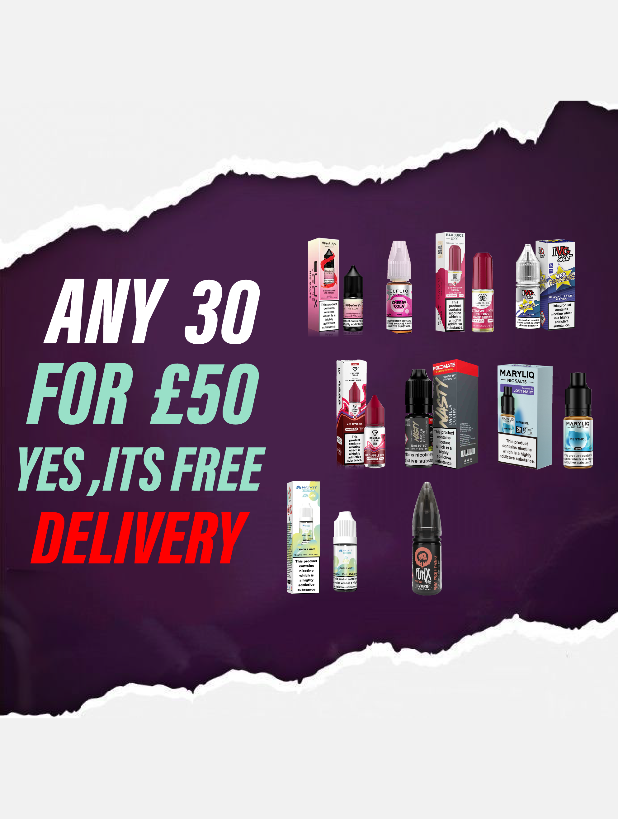 Leading vape supplier with the best deals & free shipping in UK